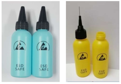 ขวดใส่น้ำยากันไฟฟ้าสถิต Esd safe pe bottles with needle bsc