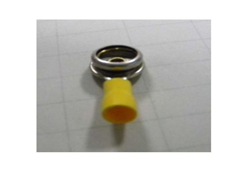จุดต่อกราวด์ Yellow adaptop-female 10mm and banana 4mm bsc