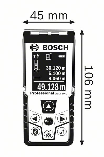 เครื่องวัดระยะด้วยเลเซอร์ bosch glm-500