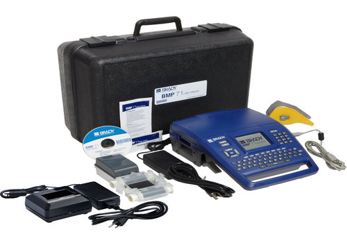 เครื่องปริ้นลาเบลเบรดี้ brady bmp71 label printer with quick charger
