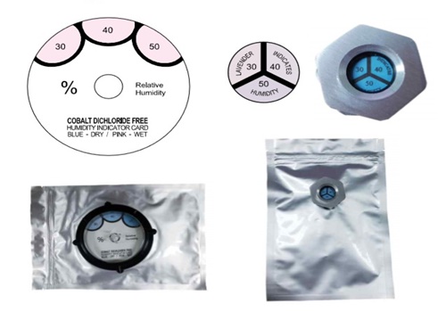 ถุงกันไฟฟ้าสถิต ถุงไฟฟ้าสถิต Humidity Indicator card hic round type Korea