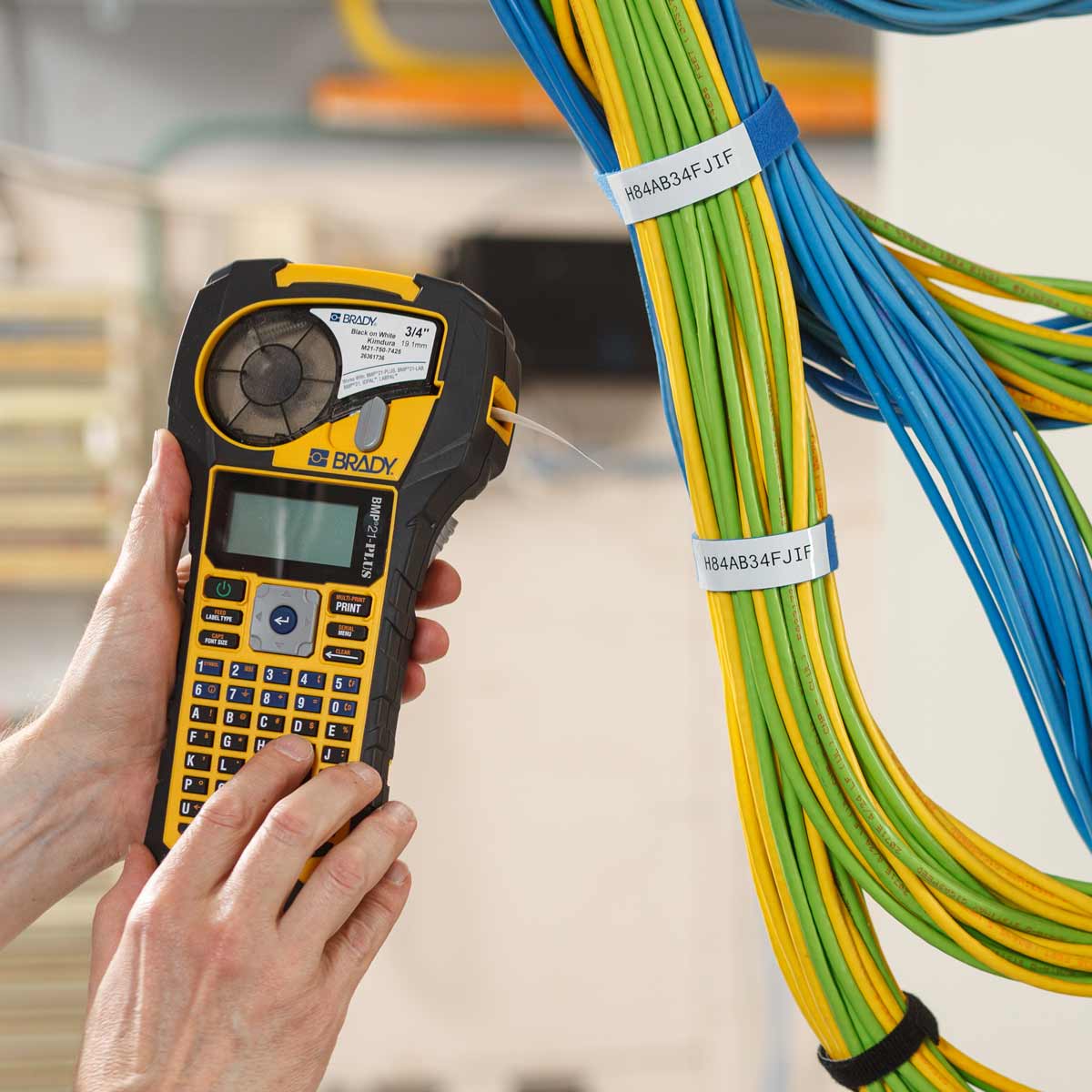 BMP21-PLUS Printer Kit with BradyGrip Print-on Hook