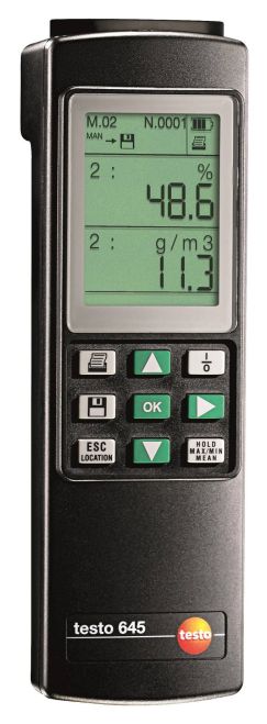 เครื่องวัดอุณหภูมิและความชื้น testo-645