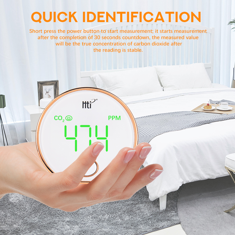 เครื่องวัด แก๊สคาร์บอนไดออกไซด์ ในอากาศ Carbon dioxide CO2 Hti HT-401