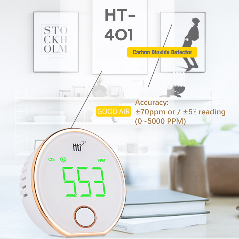 เครื่องวัด แก๊สคาร์บอนไดออกไซด์ ในอากาศ Carbon dioxide CO2 Hti HT-401