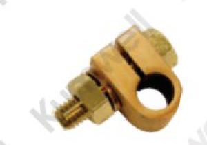 Ground rod to cable lug clamp