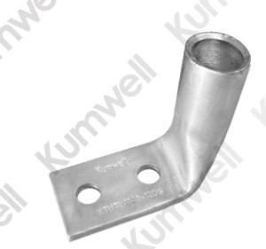 Copper lugs high voltage 2 hole long barrel 90 pad