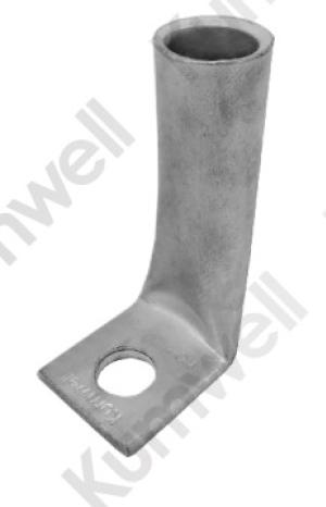 Copper lugs high voltage 1 hole long barrel 90 pad